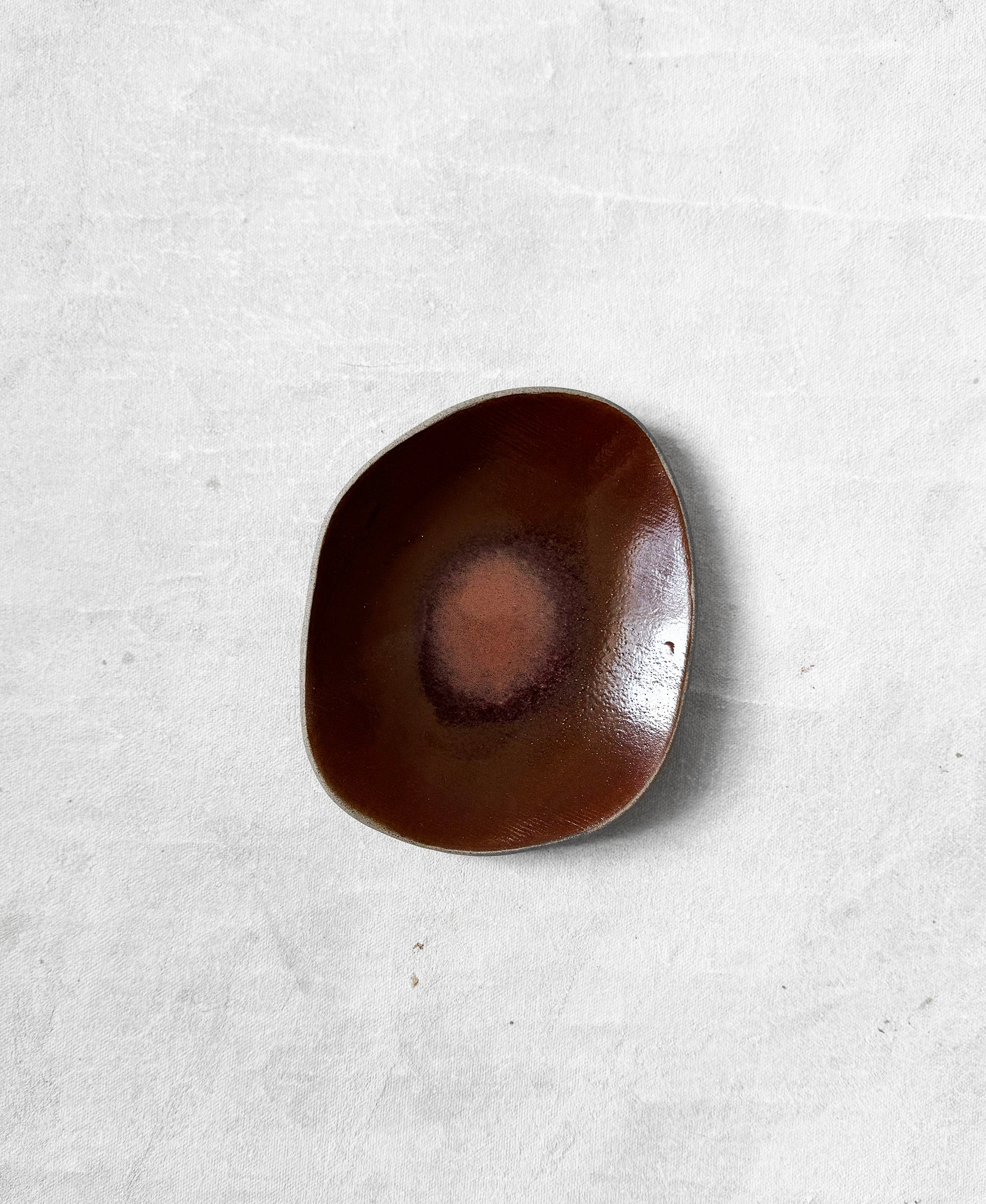 Tapas Plate in Deep Red Splash